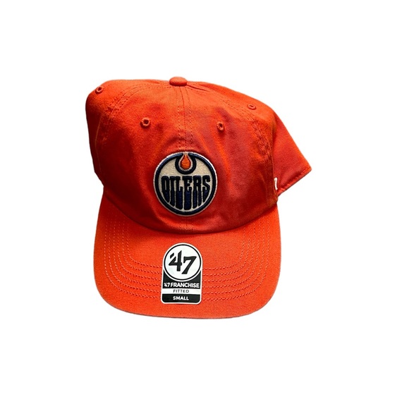 47 | Accessories | Edmonton Oilers Logo Fitted Hat Cap | Poshmark